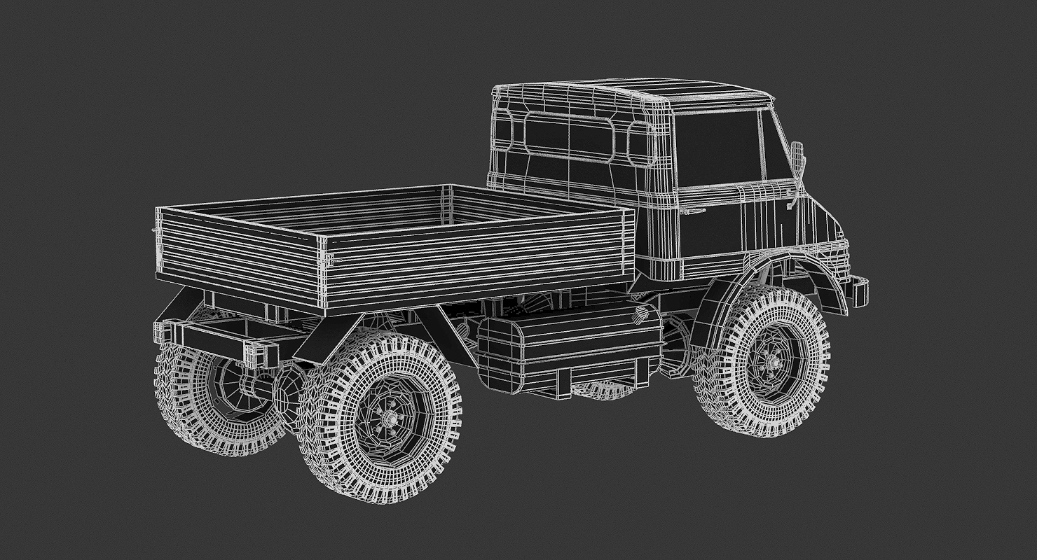 unimog 406 3d model