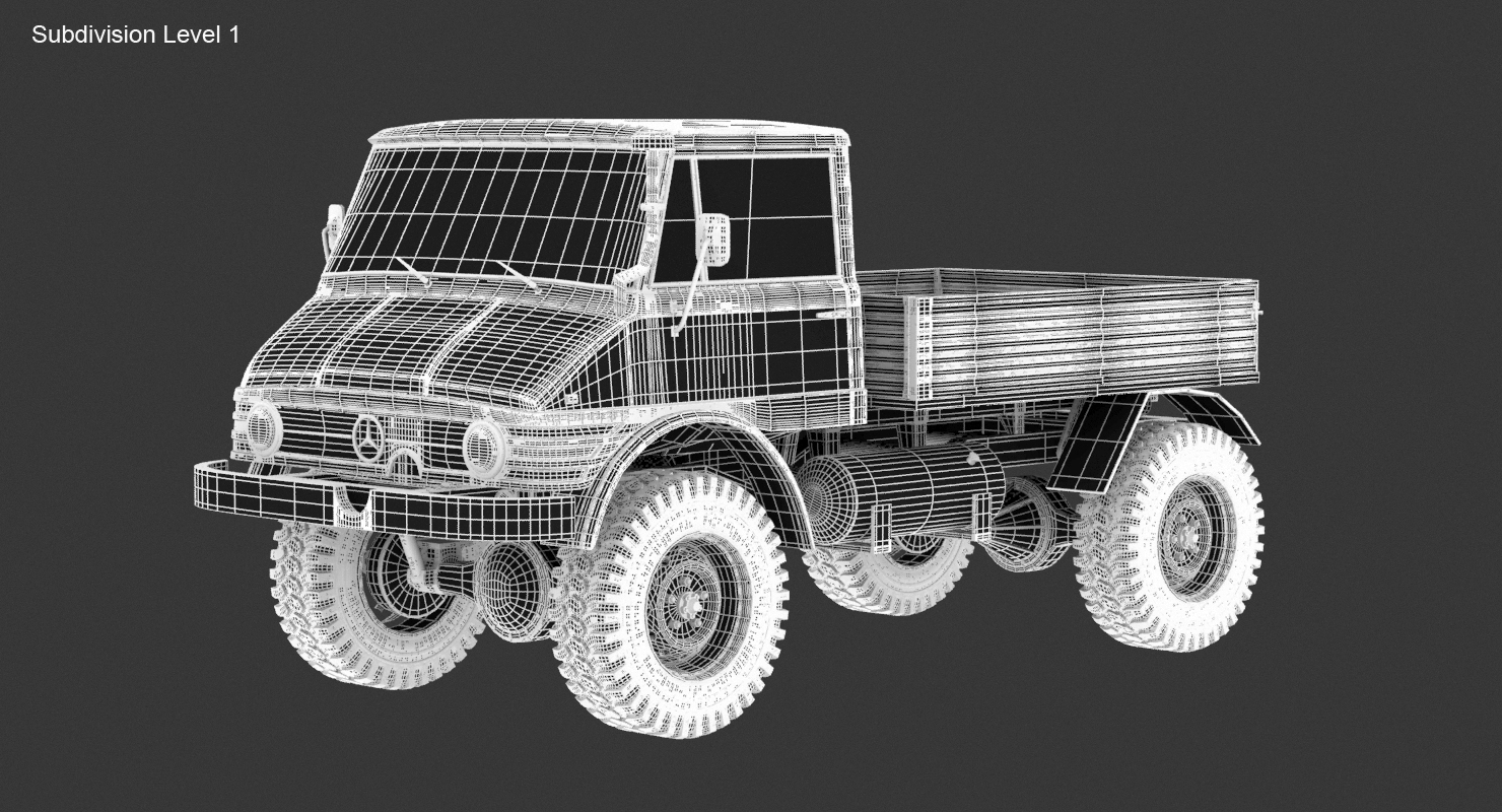 unimog 406 3d model