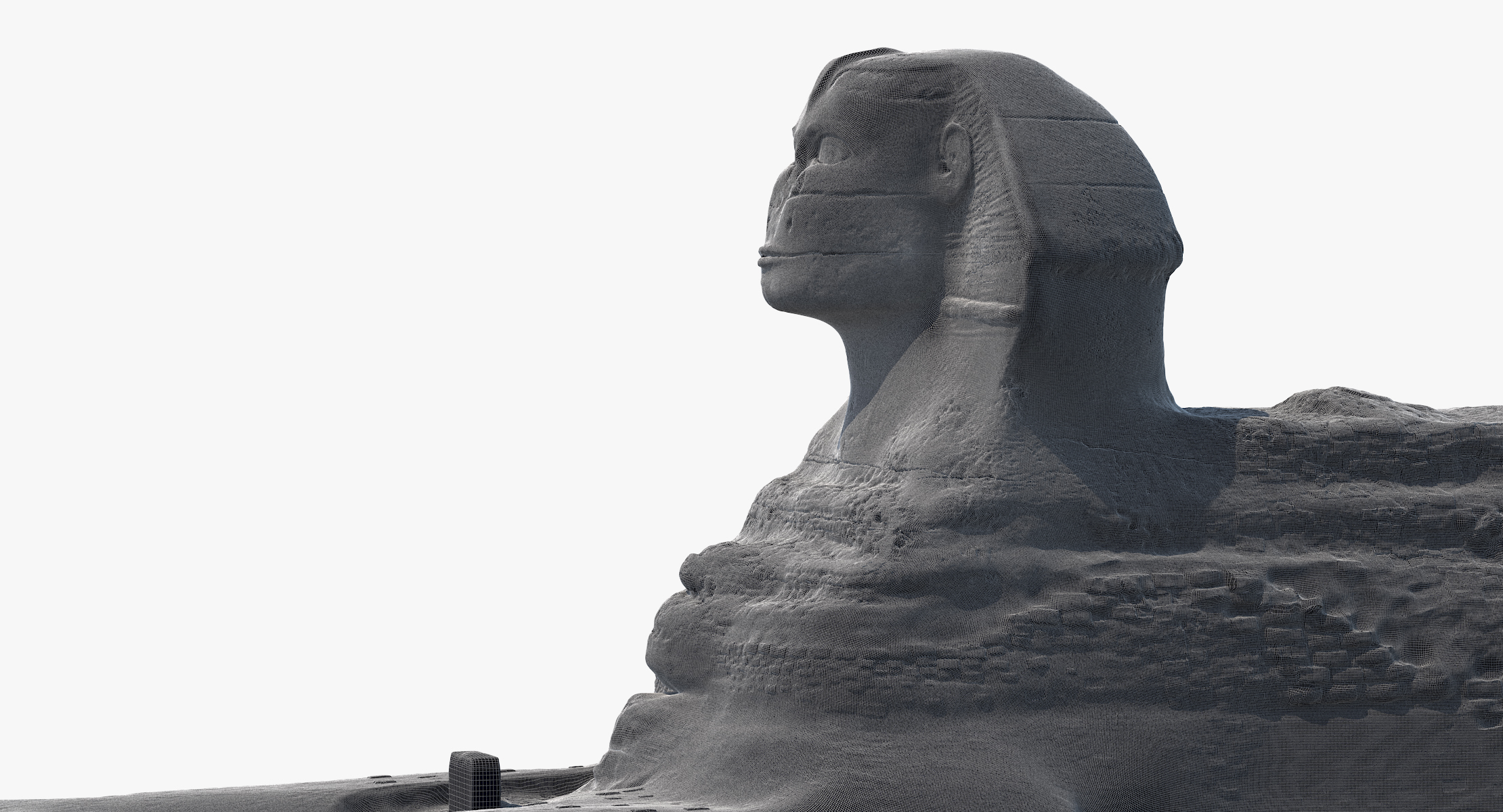 great sphinx giza 3d model