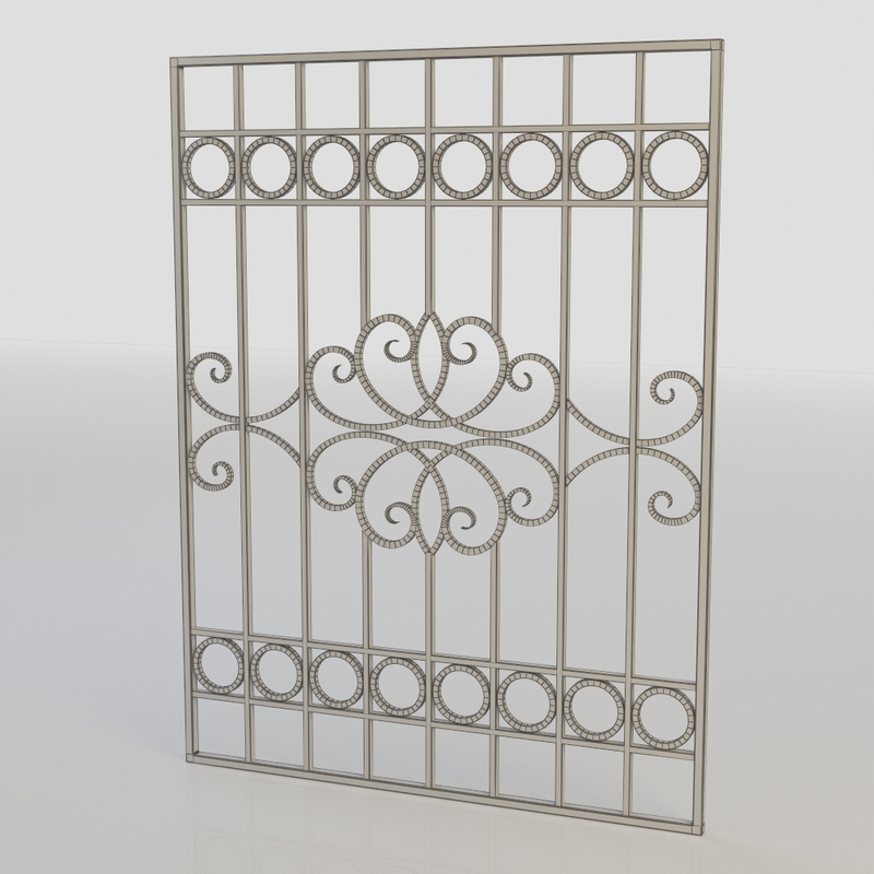 3d windows bars model