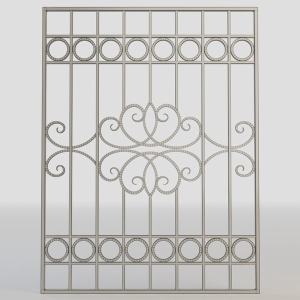 3d windows bars model