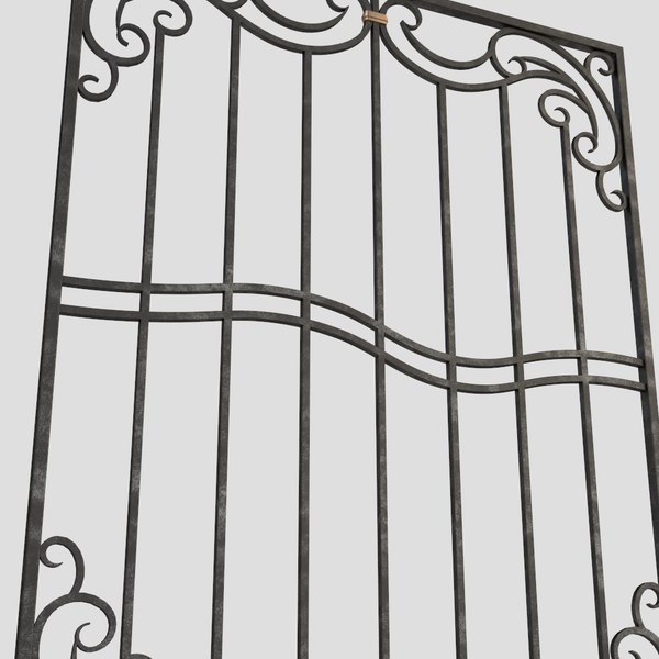 windows bars 3d model