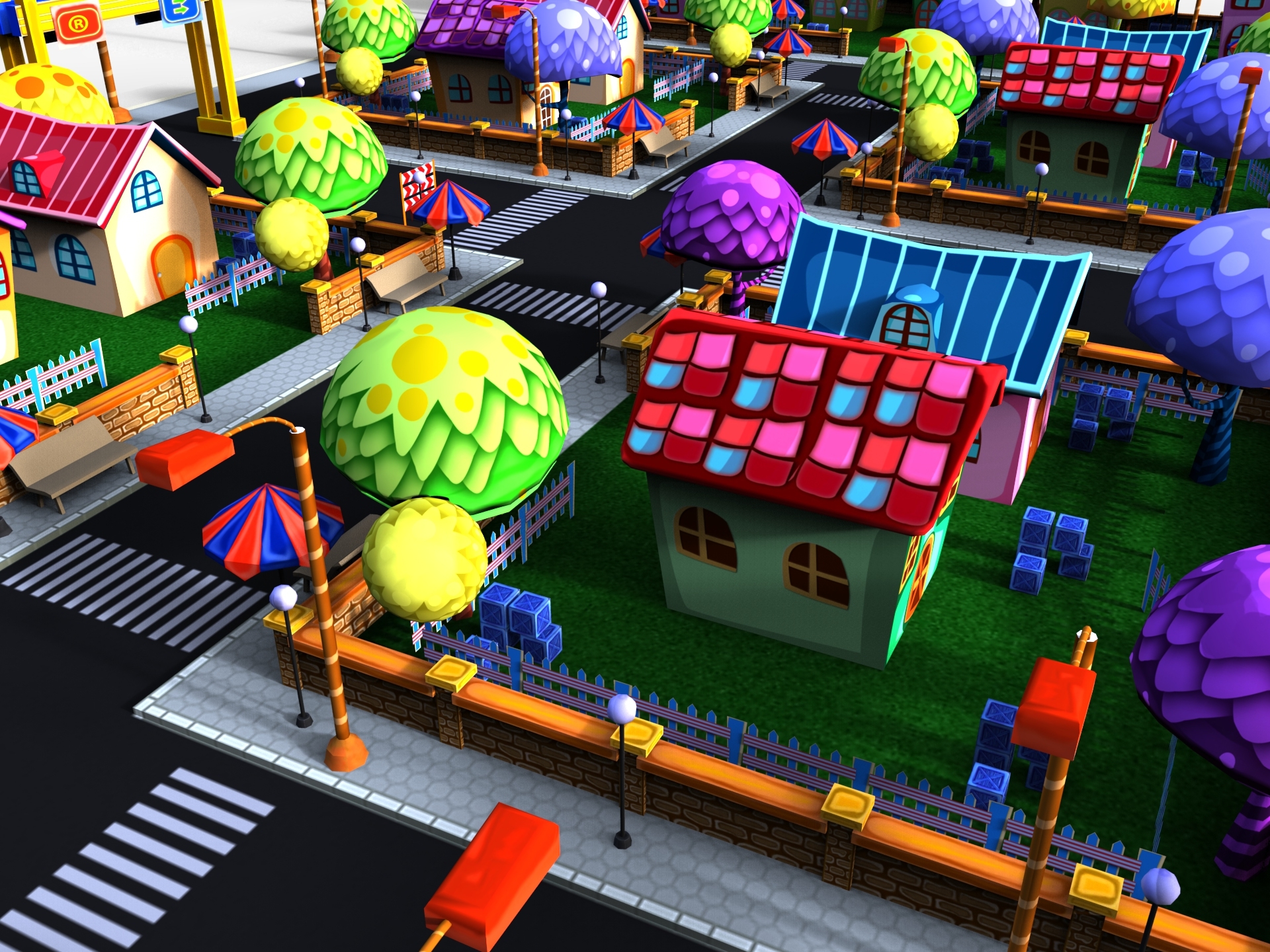 3ds cartoon city toon