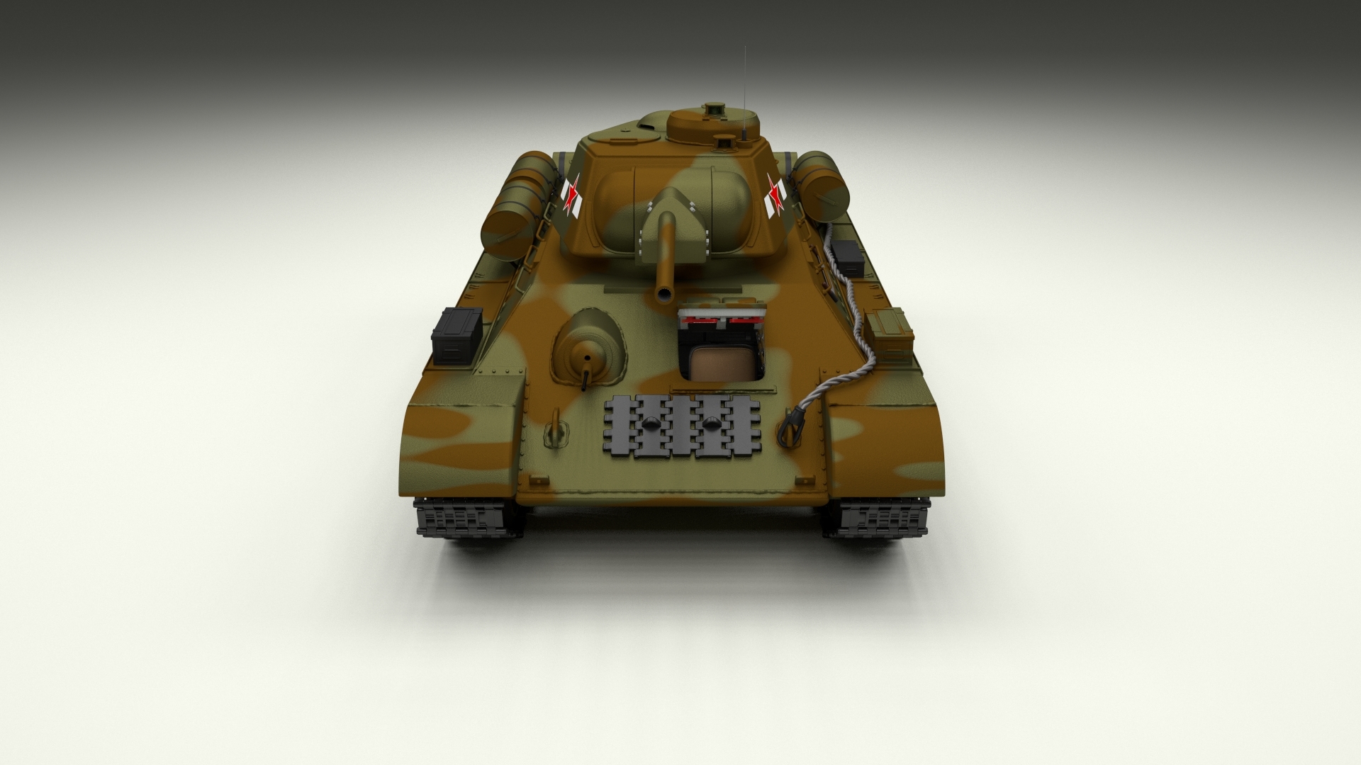 soviet t-34 76 interior 3d obj