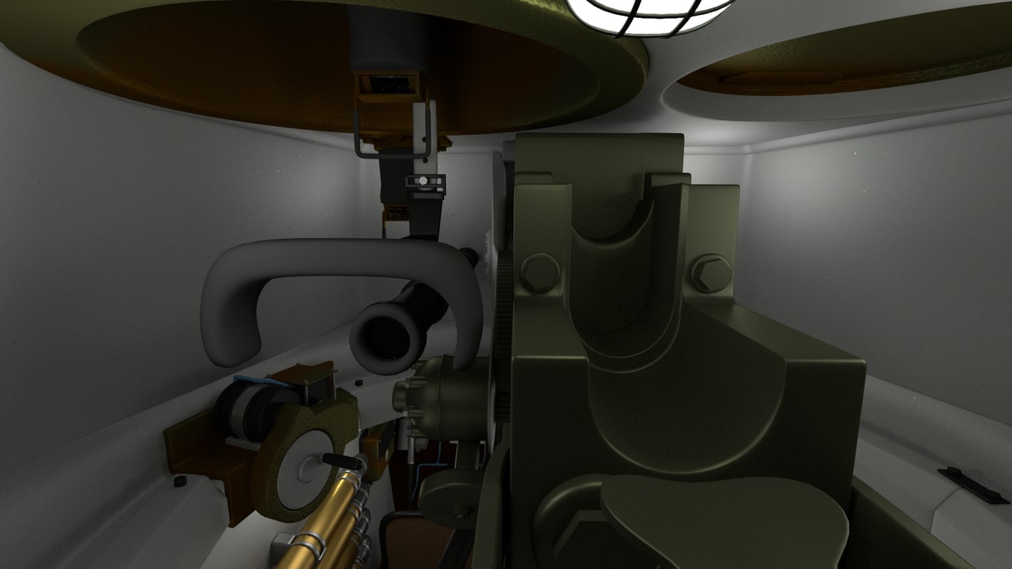 soviet t-34 76 interior 3d obj