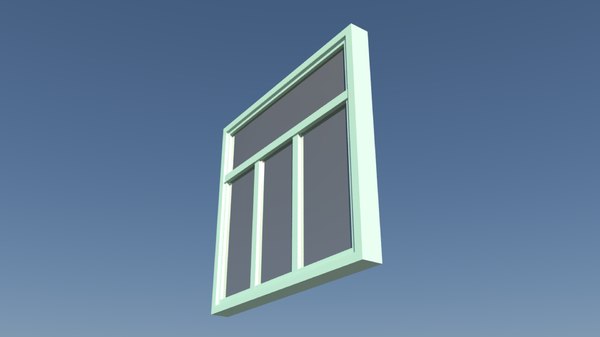 3d house window model