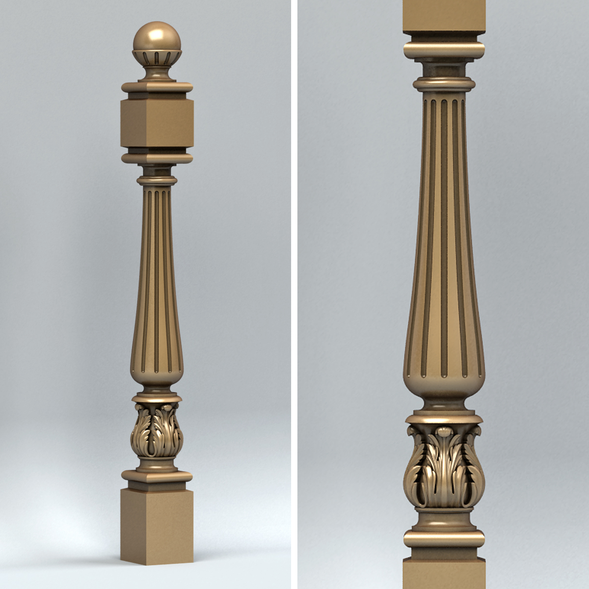 newel post 3d max