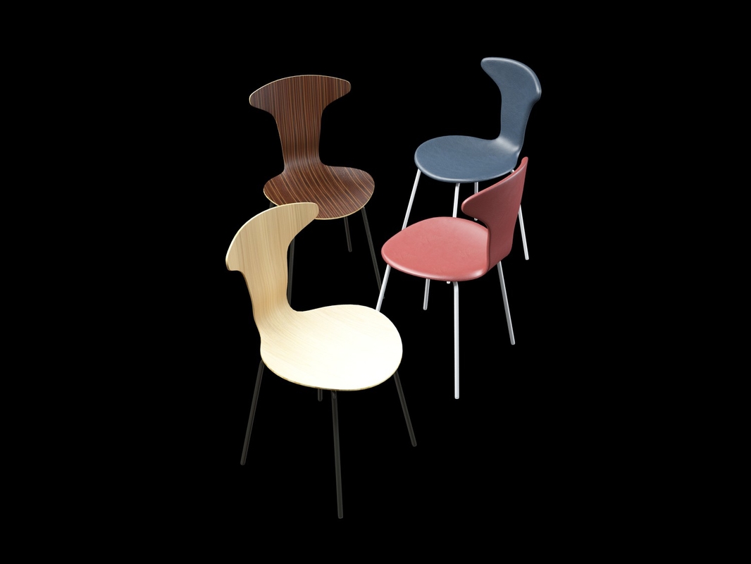 3d model munkegaard-chair