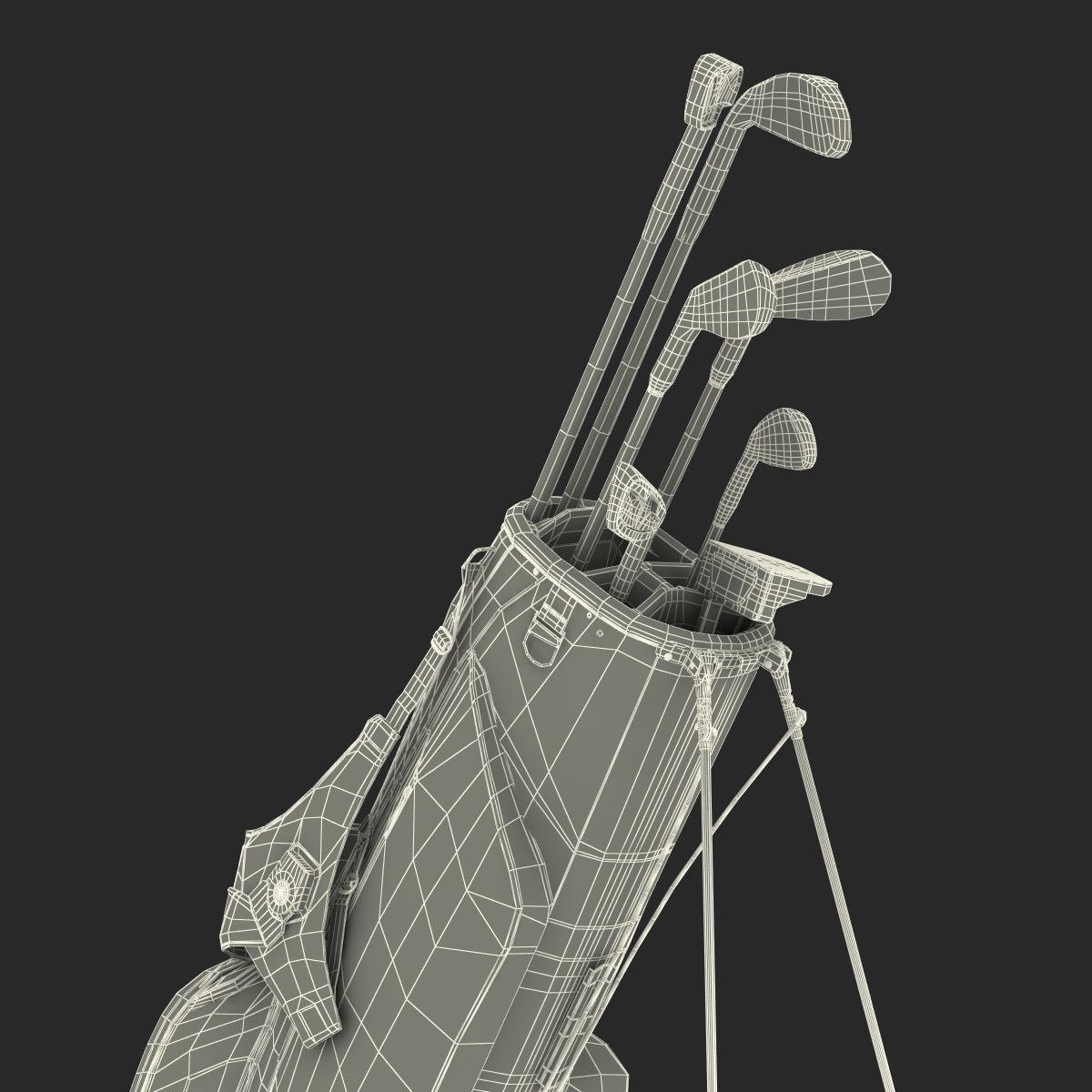 3d model golf bag 4 generic