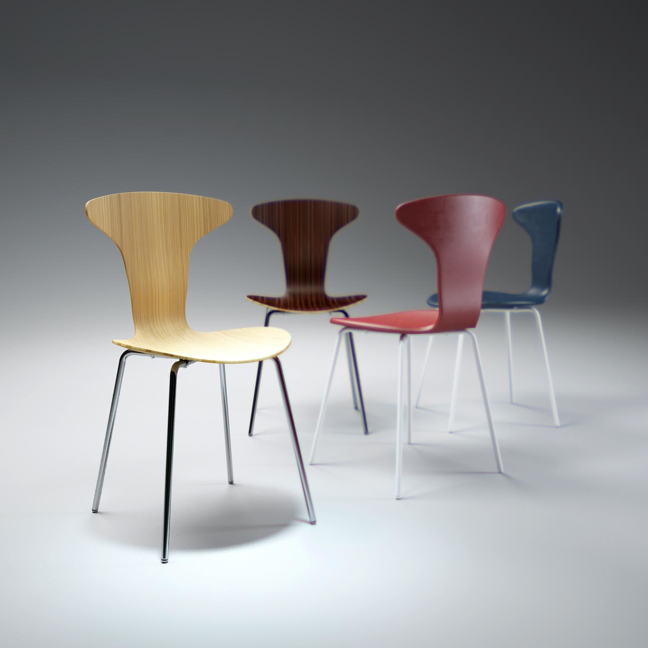 3d model munkegaard-chair