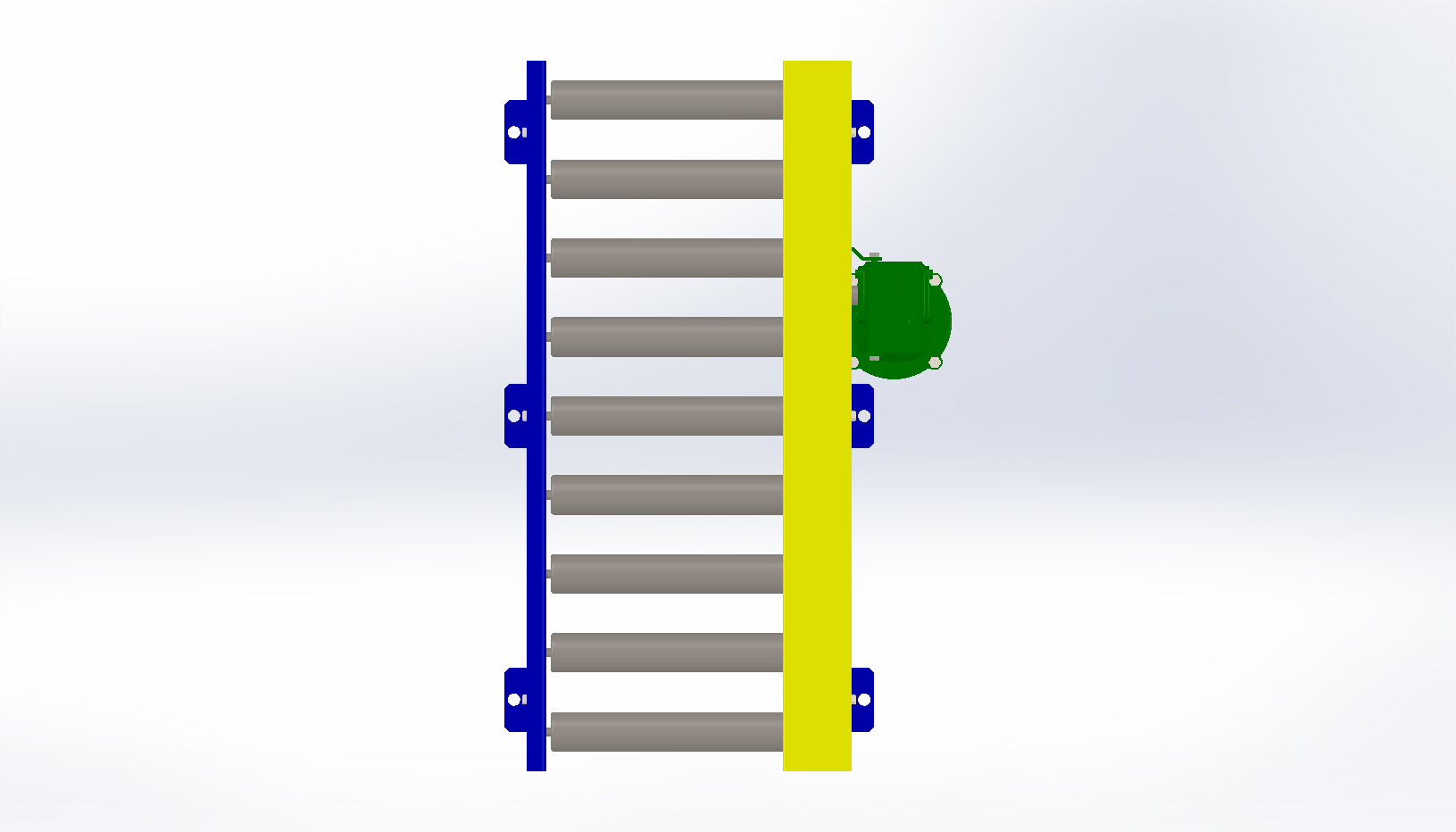 3d chain conveyor model