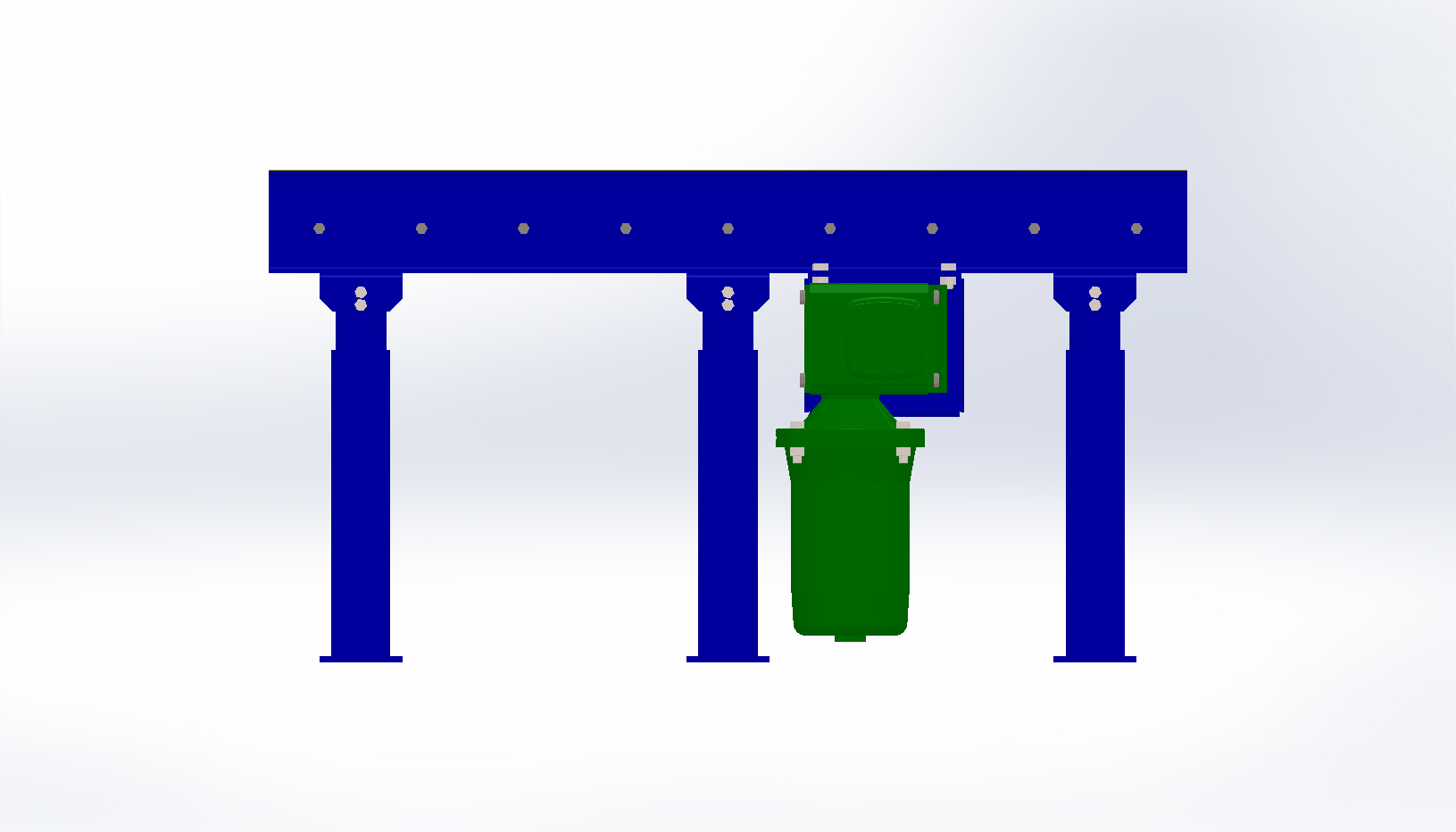 3d chain conveyor model