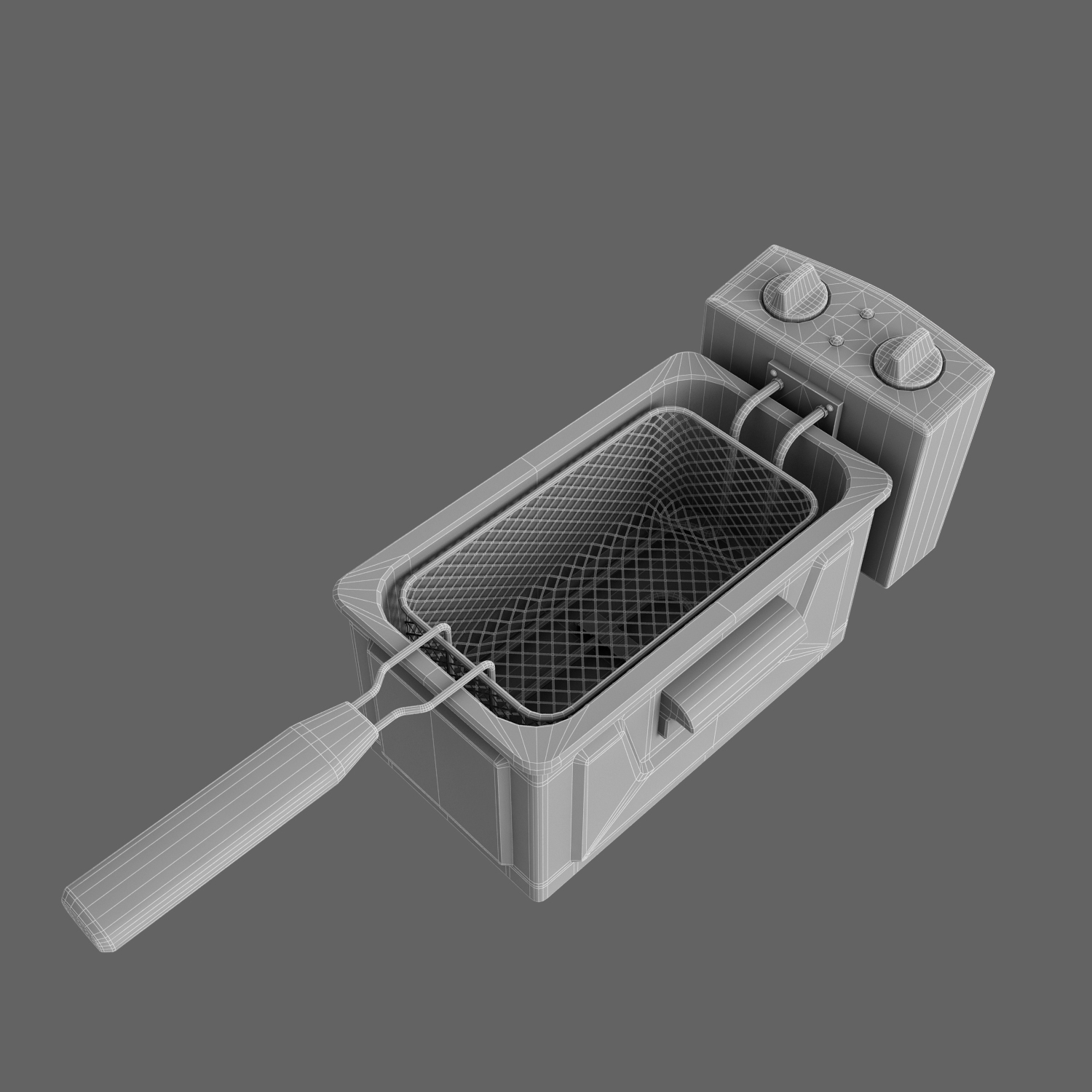 3d model deep fryer