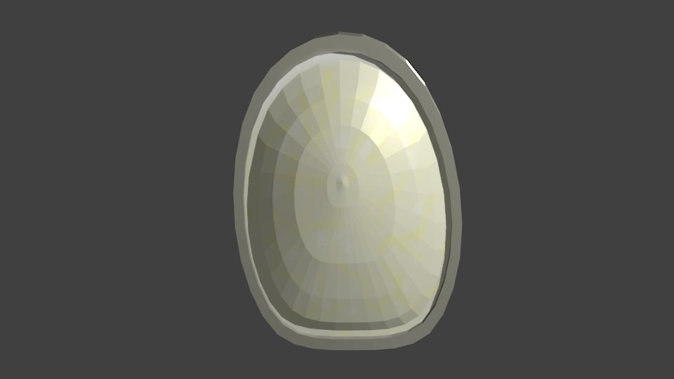 shield egg shell 3d obj