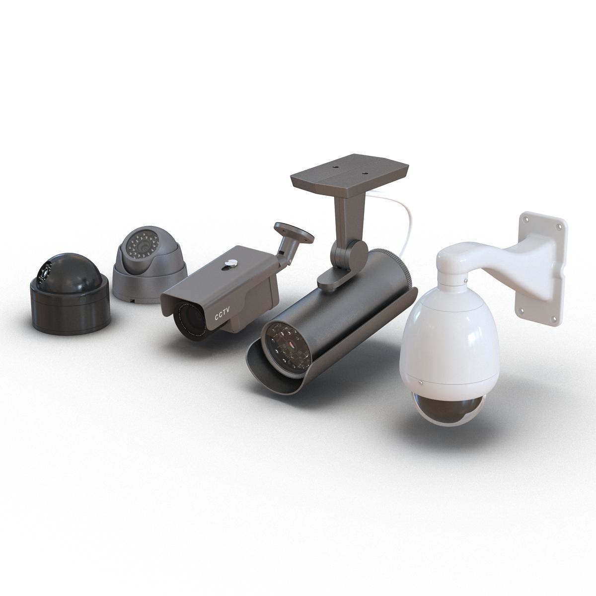 3d model cctv cameras