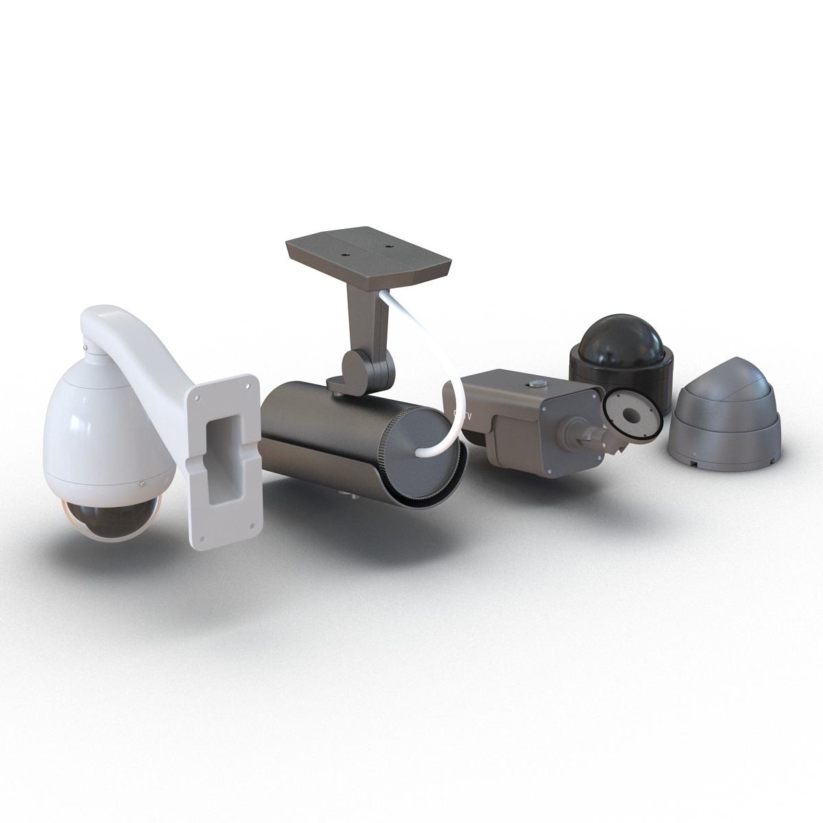 3d model cctv cameras