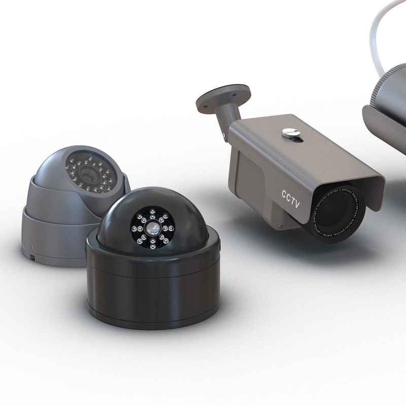3d model cctv cameras