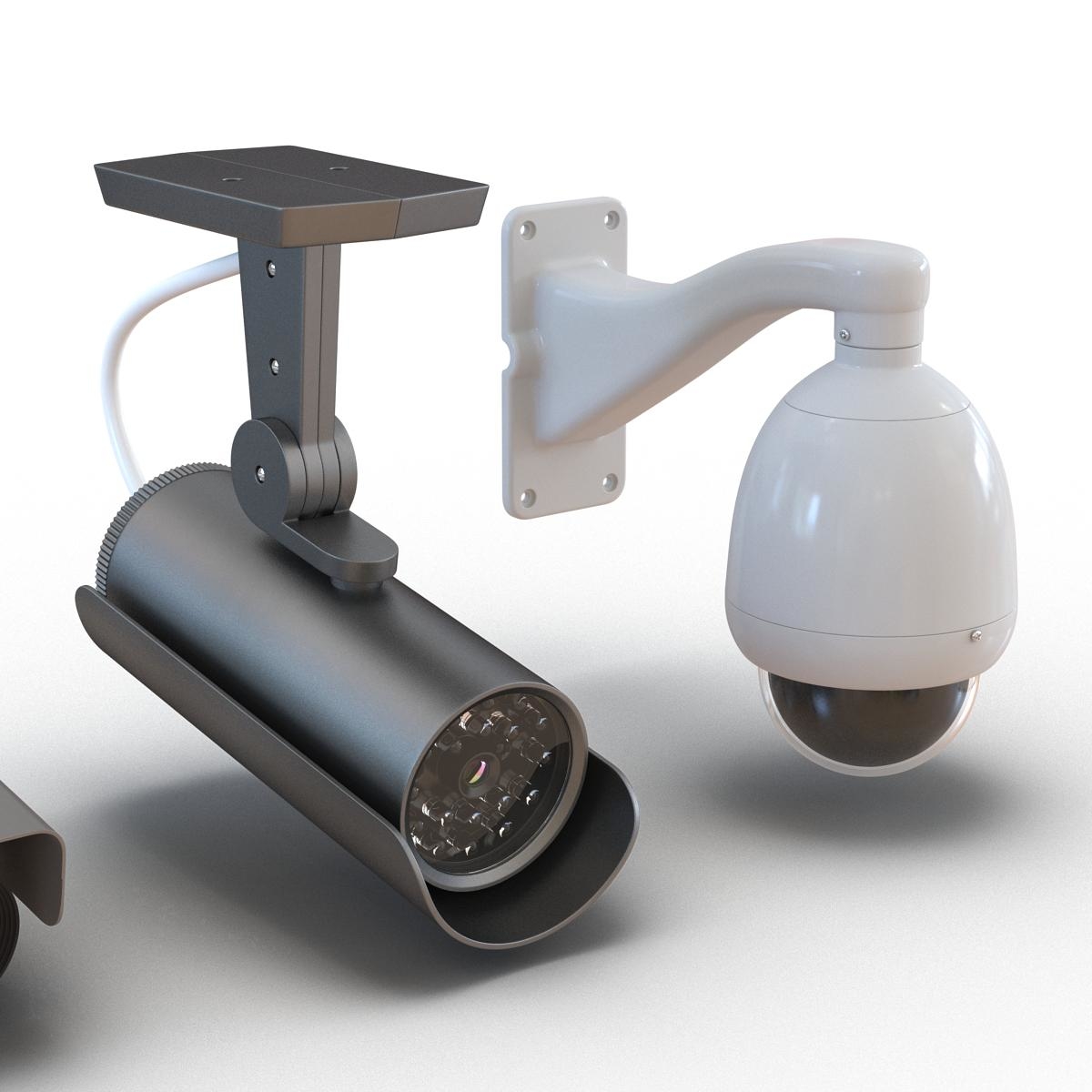 3d model cctv cameras