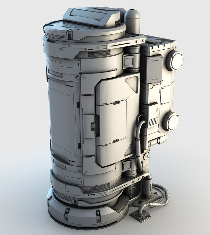 3d model of sci-fi element