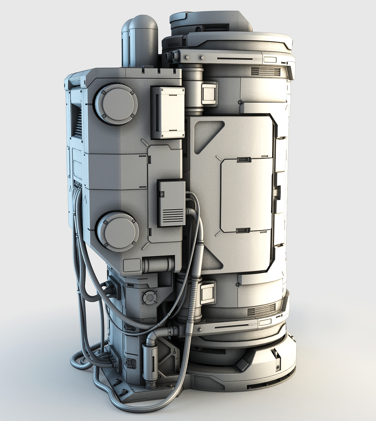 3d model of sci-fi element