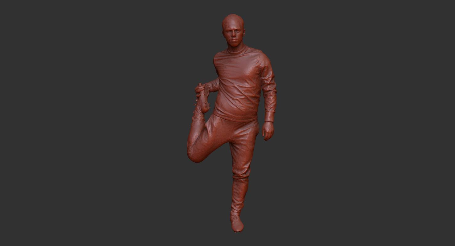 3d soccer player
