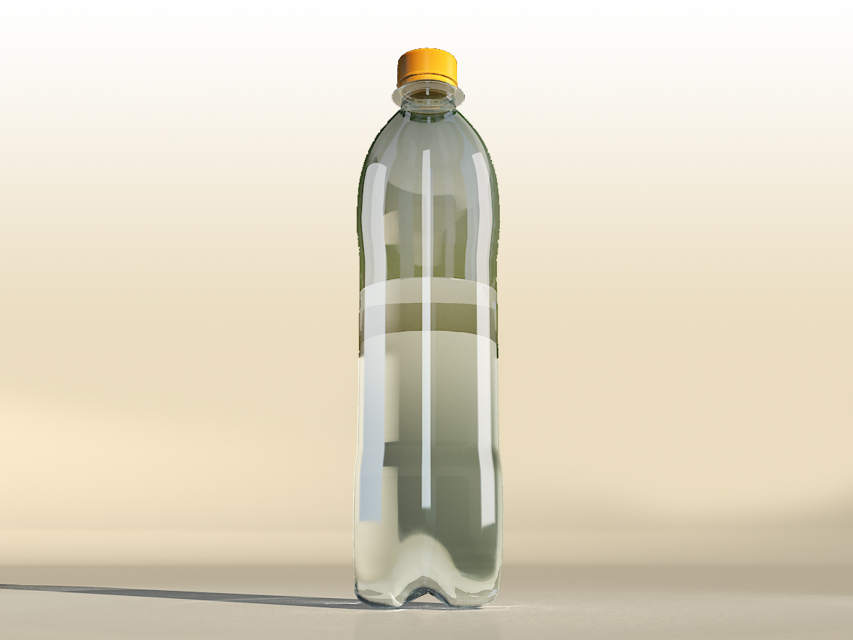 3d water bottle model