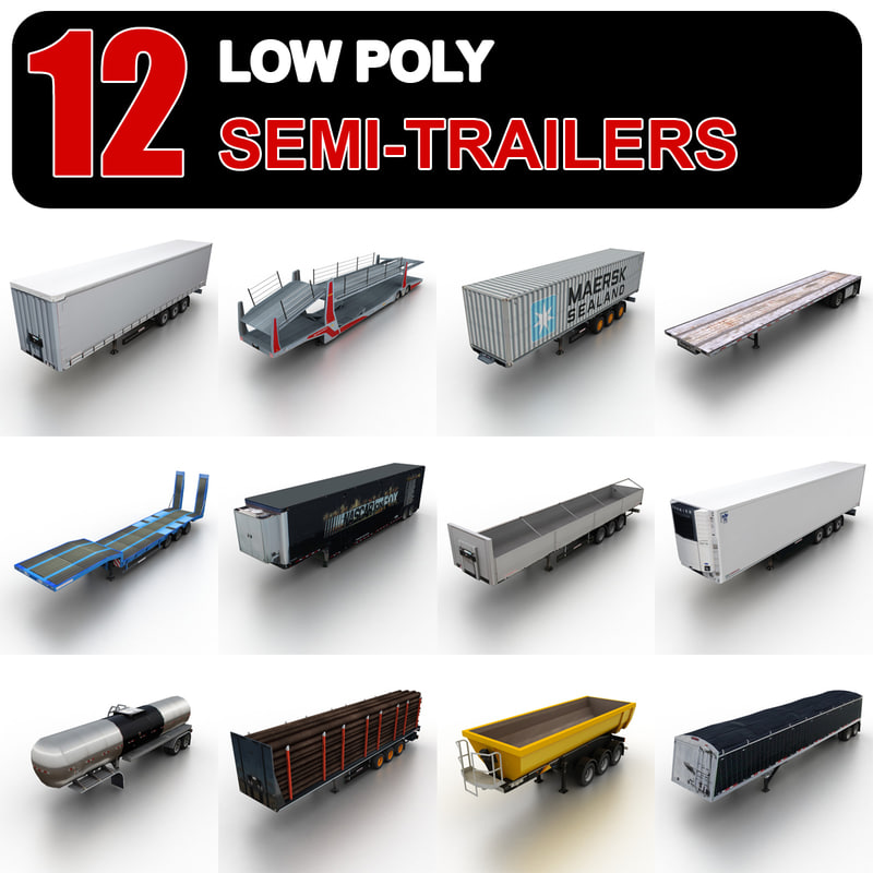 car transporter 3d model