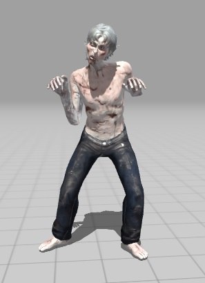 3d zombie rigged animations
