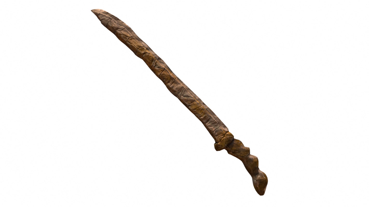 3d model sword bone