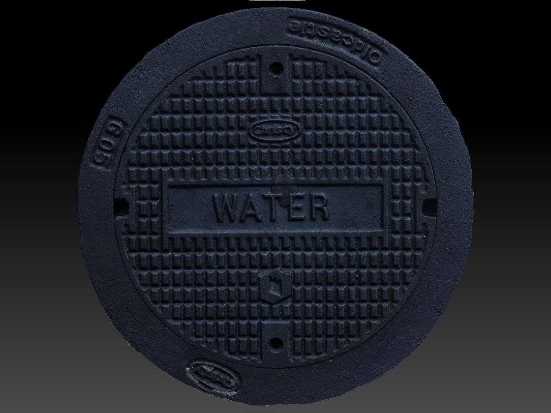 water utility cover 3d obj
