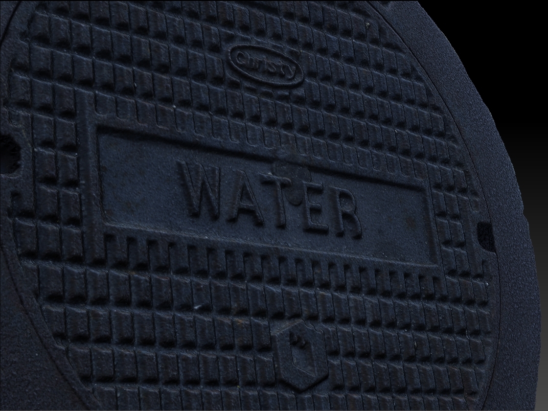 water utility cover 3d obj