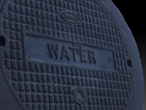 water utility cover 3d obj