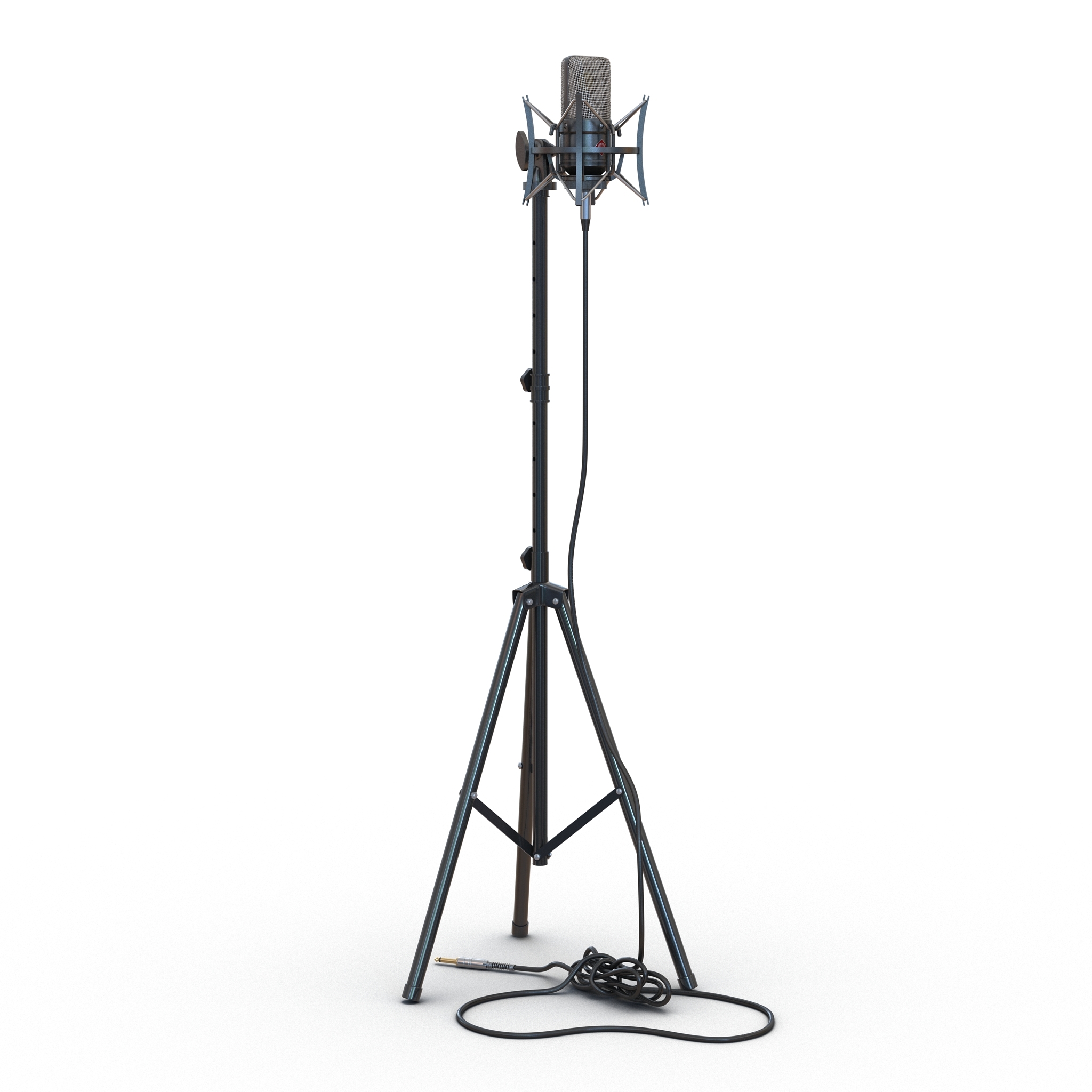 condenser microphone stand generic 3d model