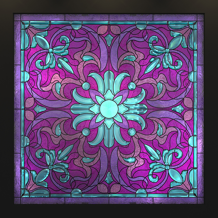 stained glass 3d model