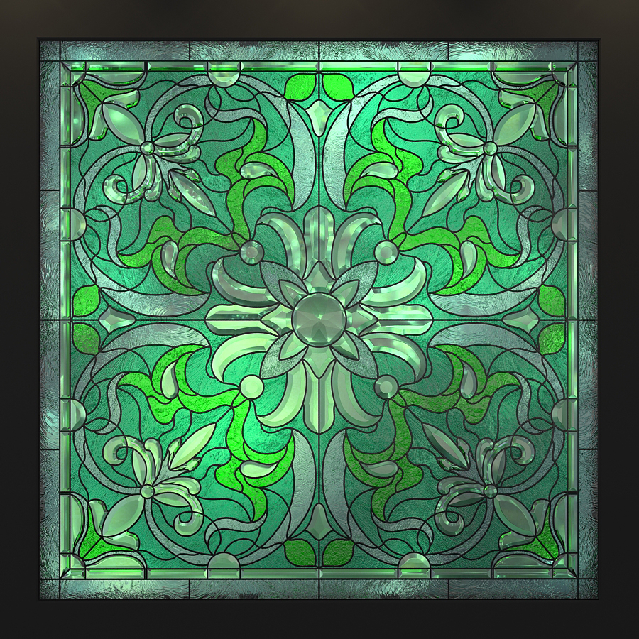stained glass 3d model