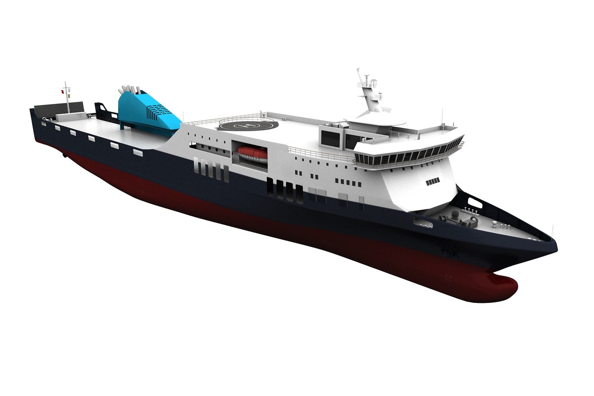 ferry boat 3d model