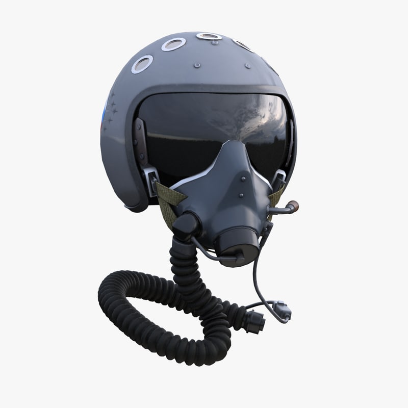 3d model of pilots helmet