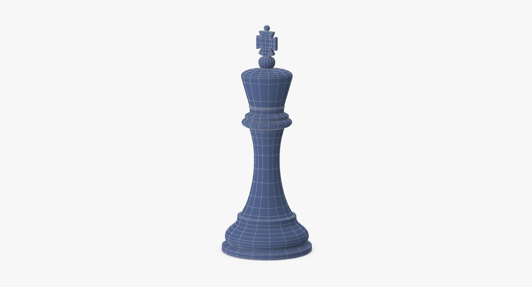3d king chess piece