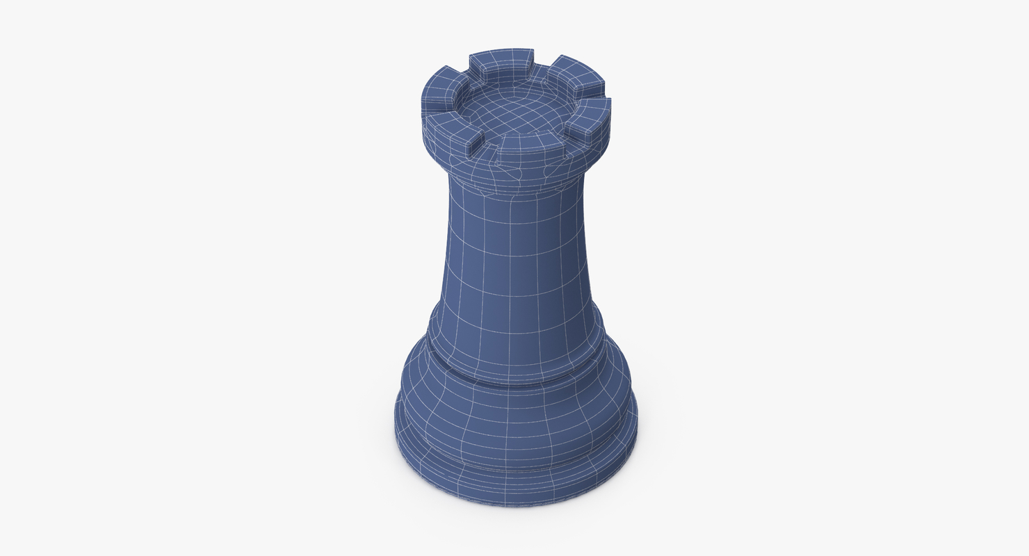 rook chess piece 3d model