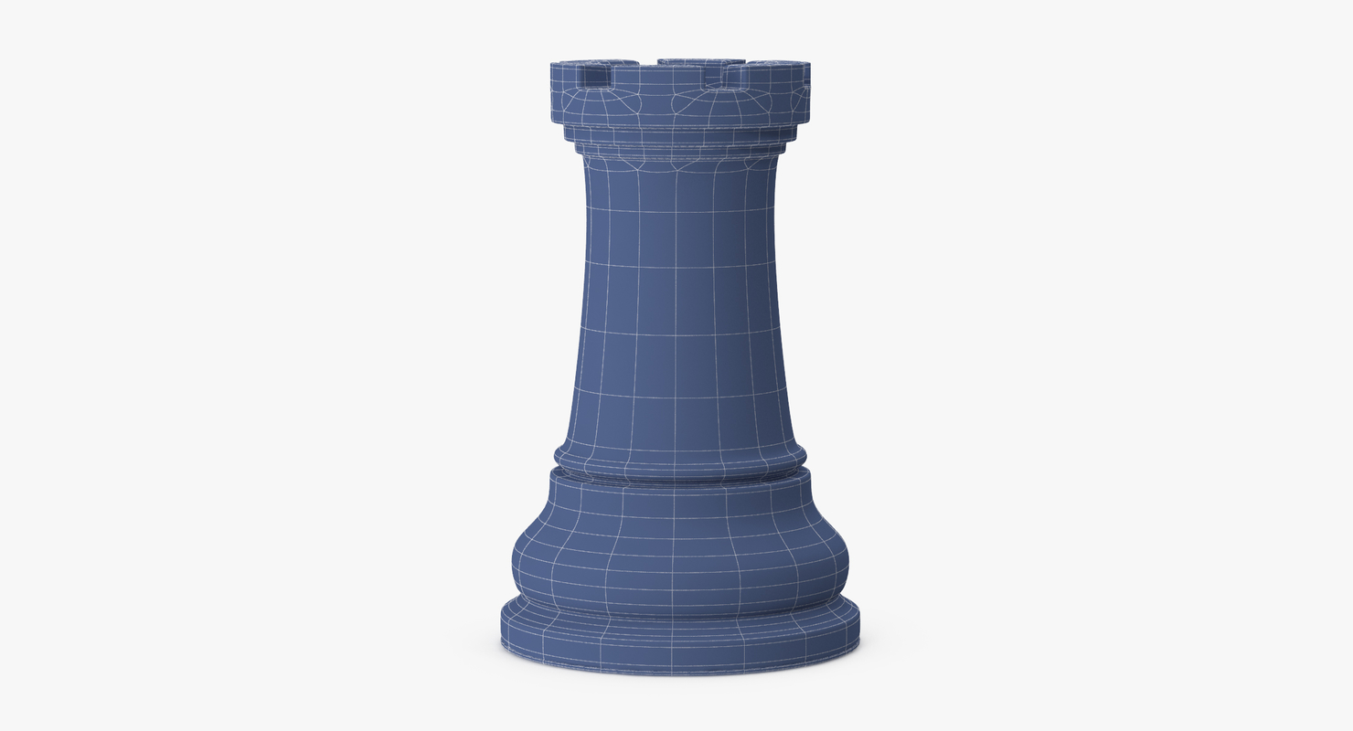 rook chess piece 3d model