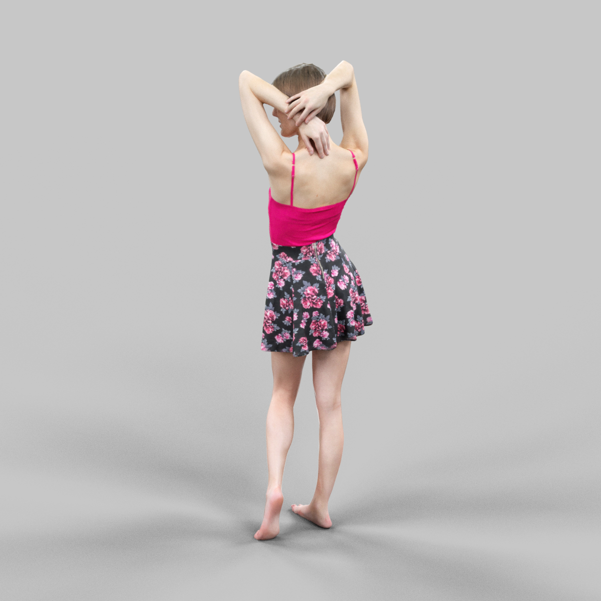 beautiful girl posing 3d model
