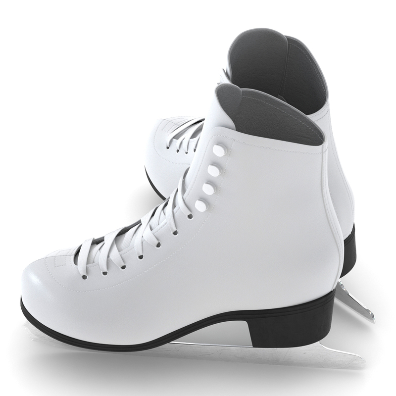 3d model of ice skates