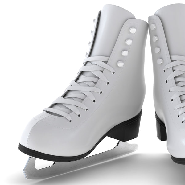 3d model of ice skates