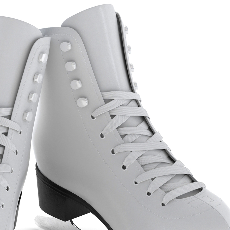 3d model of ice skates