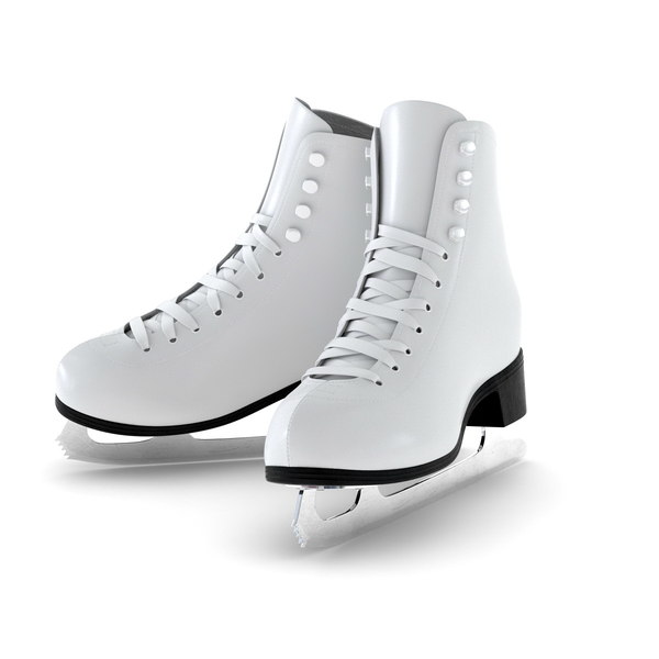 3d model of ice skates