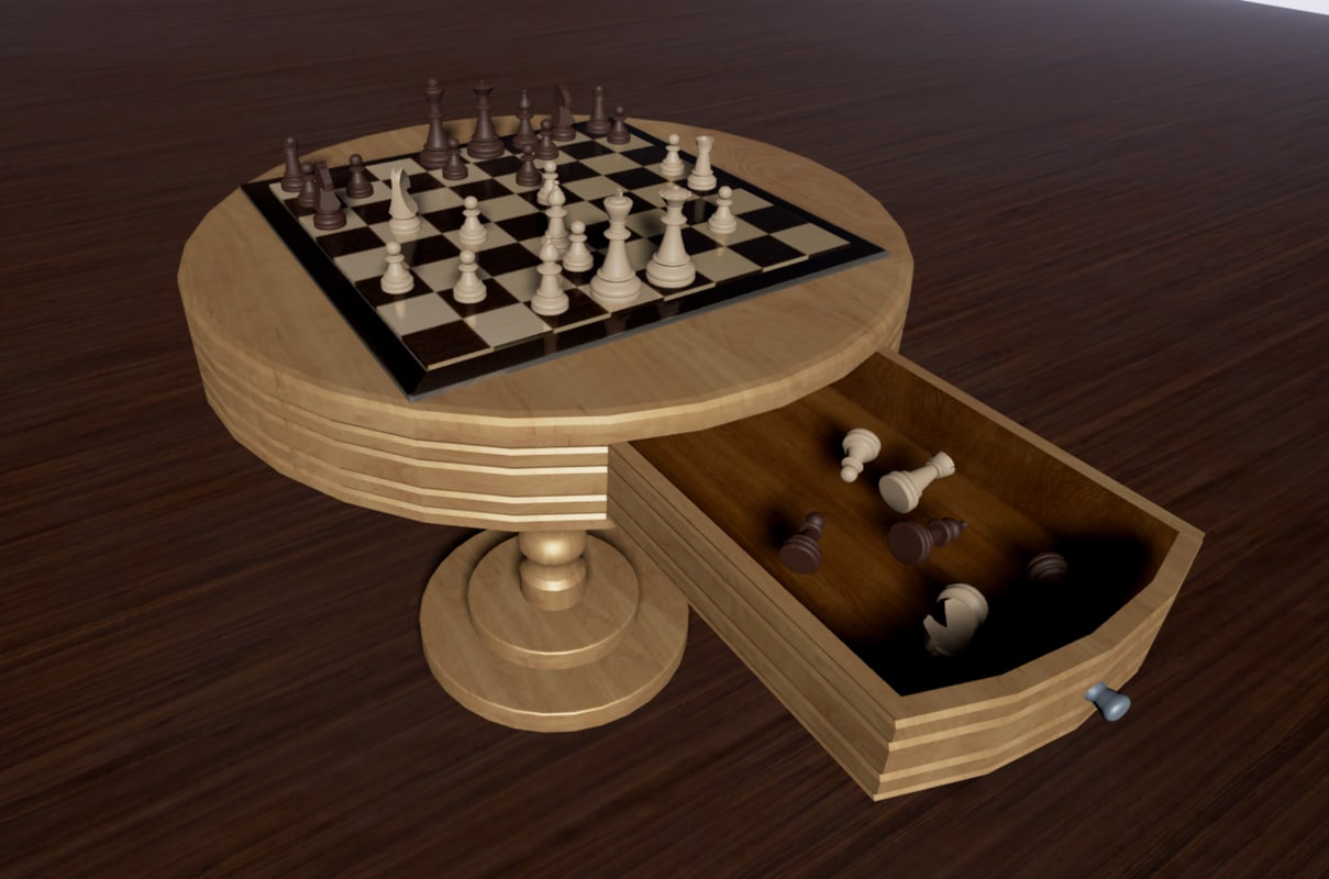 3d chess table 2 model