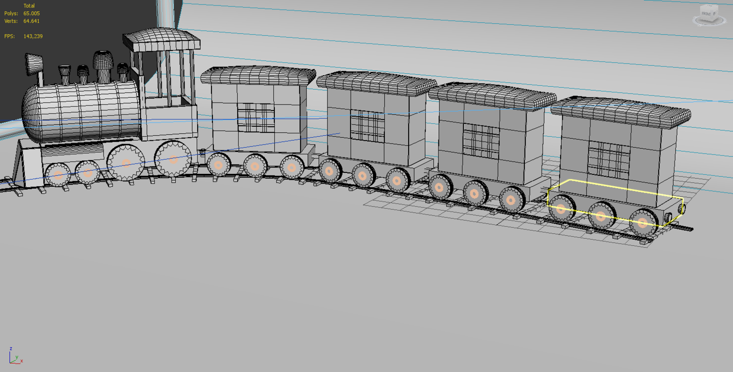 3d model train