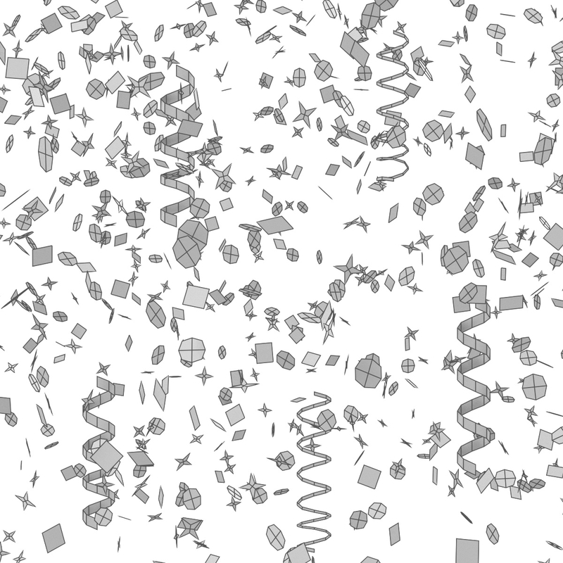 3d confetti model