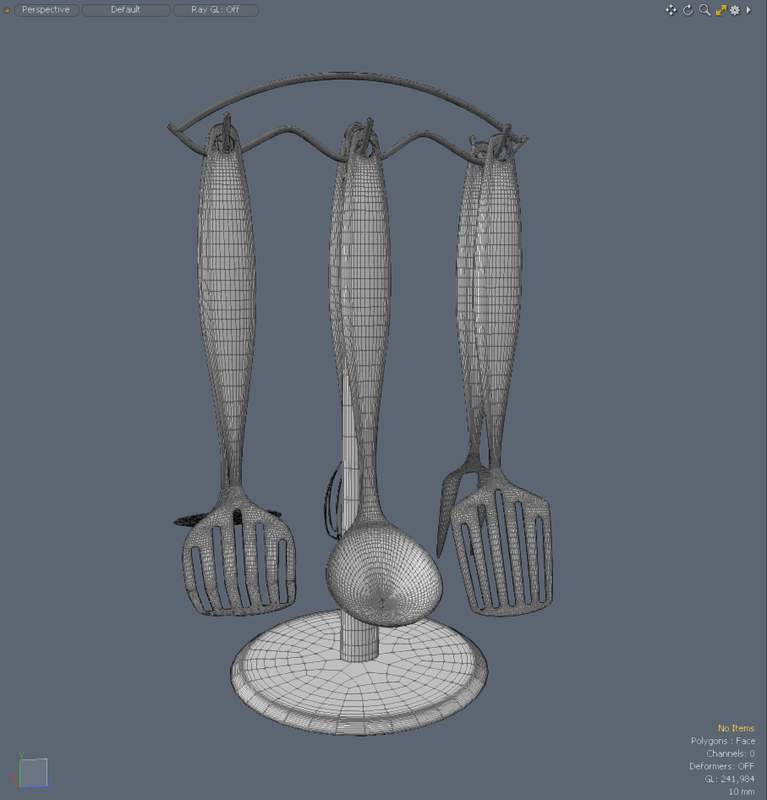 3d utensils model