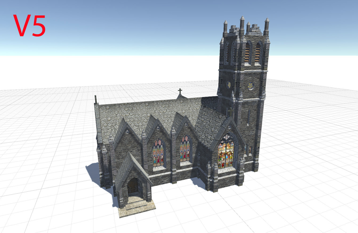 gothic church 3d model